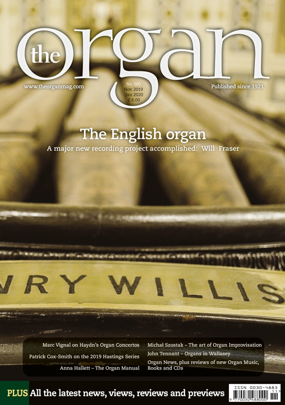Current and Past Issues of The Organ. Published quarterly since 1877.